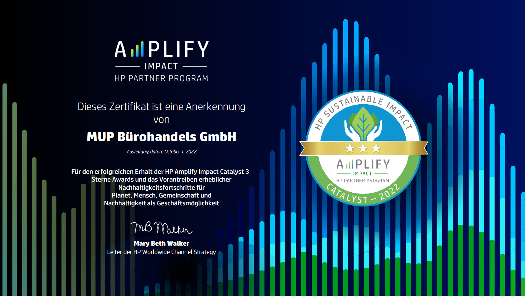3 Sterne für MUP - MUP Bürohandels GmbH